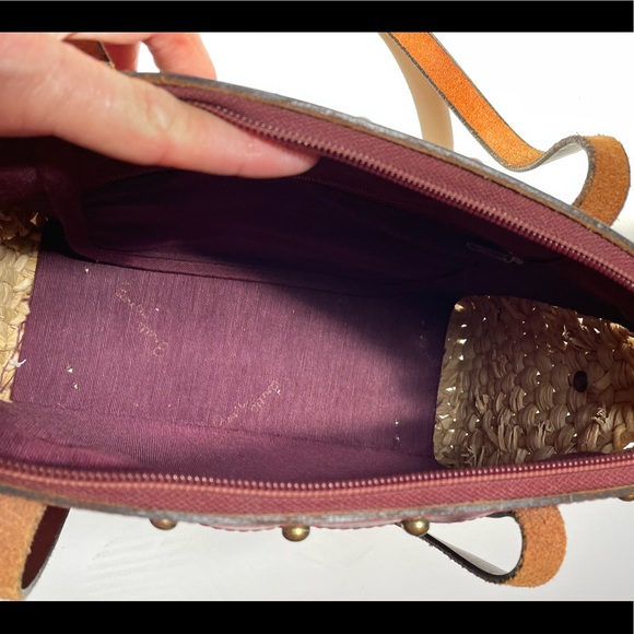 Borelli | Bags | Vintage Borelli Straw And Leather Bag | Poshmark